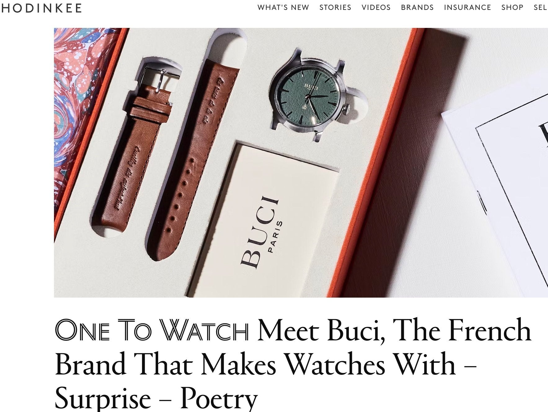 Buci x Hodinkee – Buci Paris
